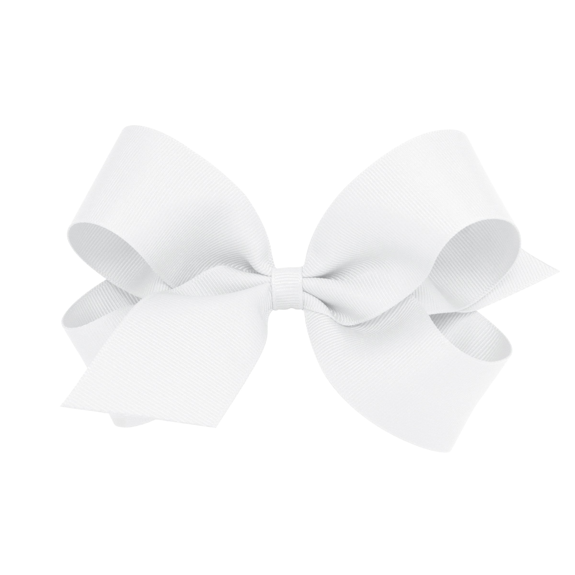 White Mini Grosgrain Hair Bow - Hair Accessories – Little English