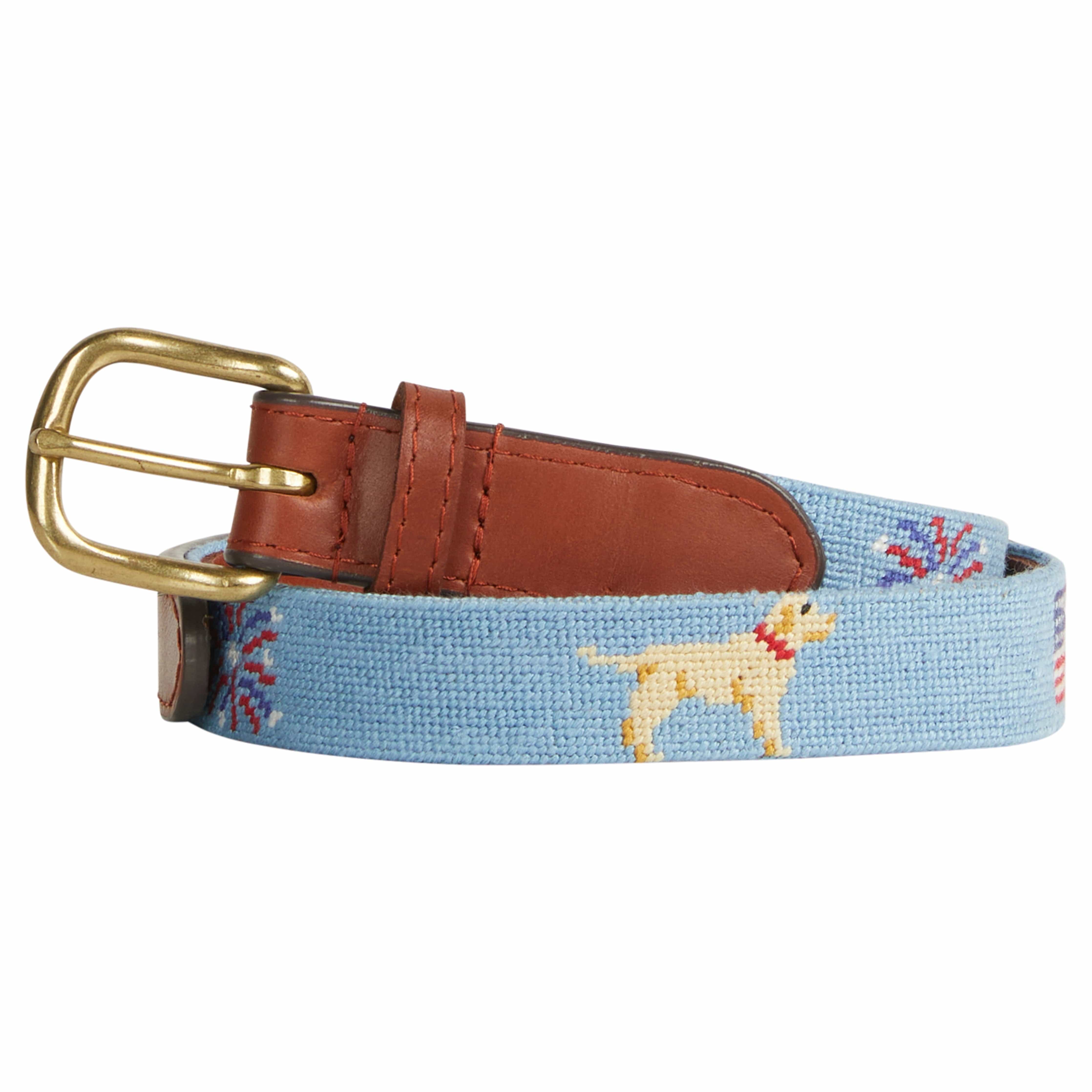 Boy's Americana Needlepoint Belt for Festive Occasions – Little English