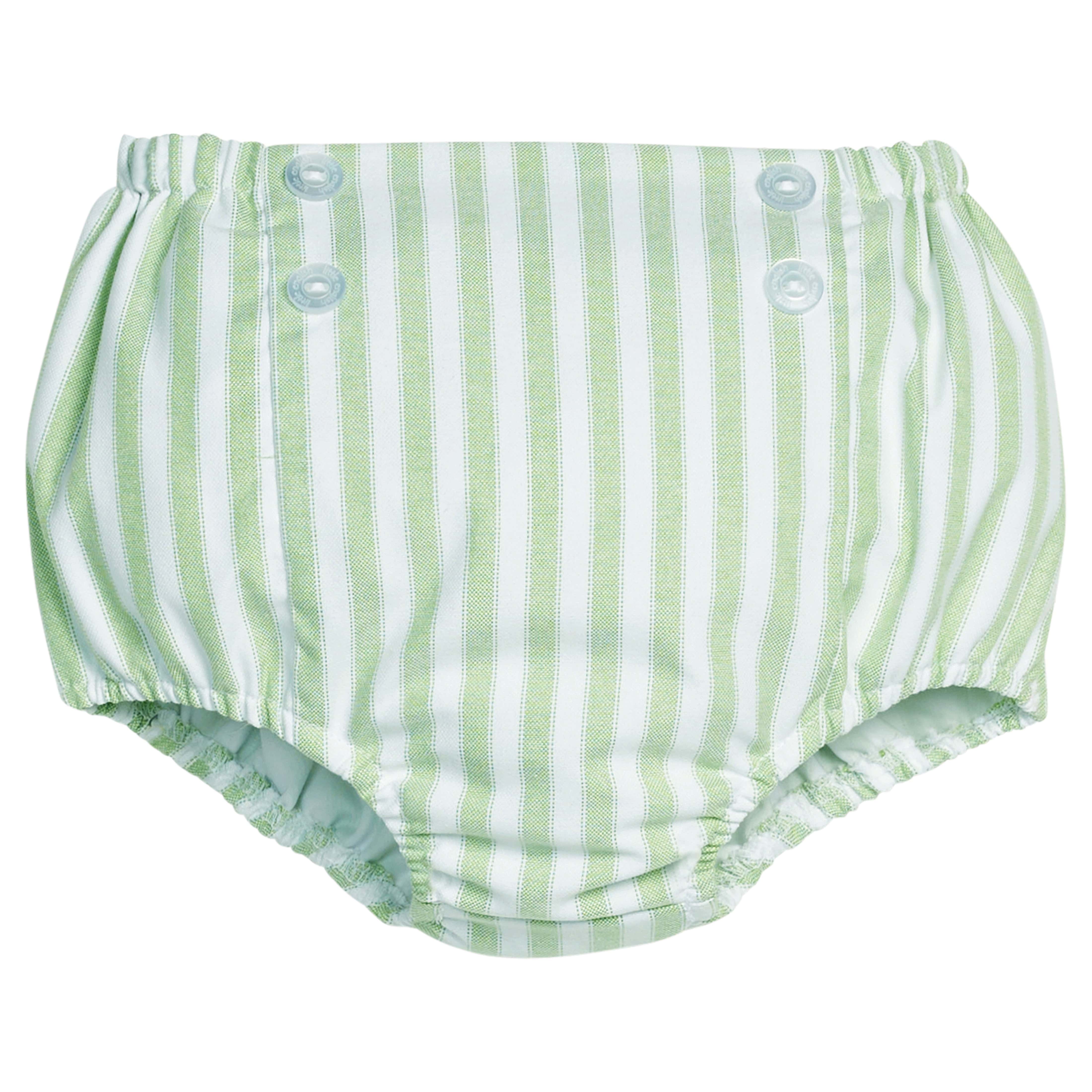 Meriwether Stripe Button Front Diaper Cover - Baby Boy Bloomer – Little ...