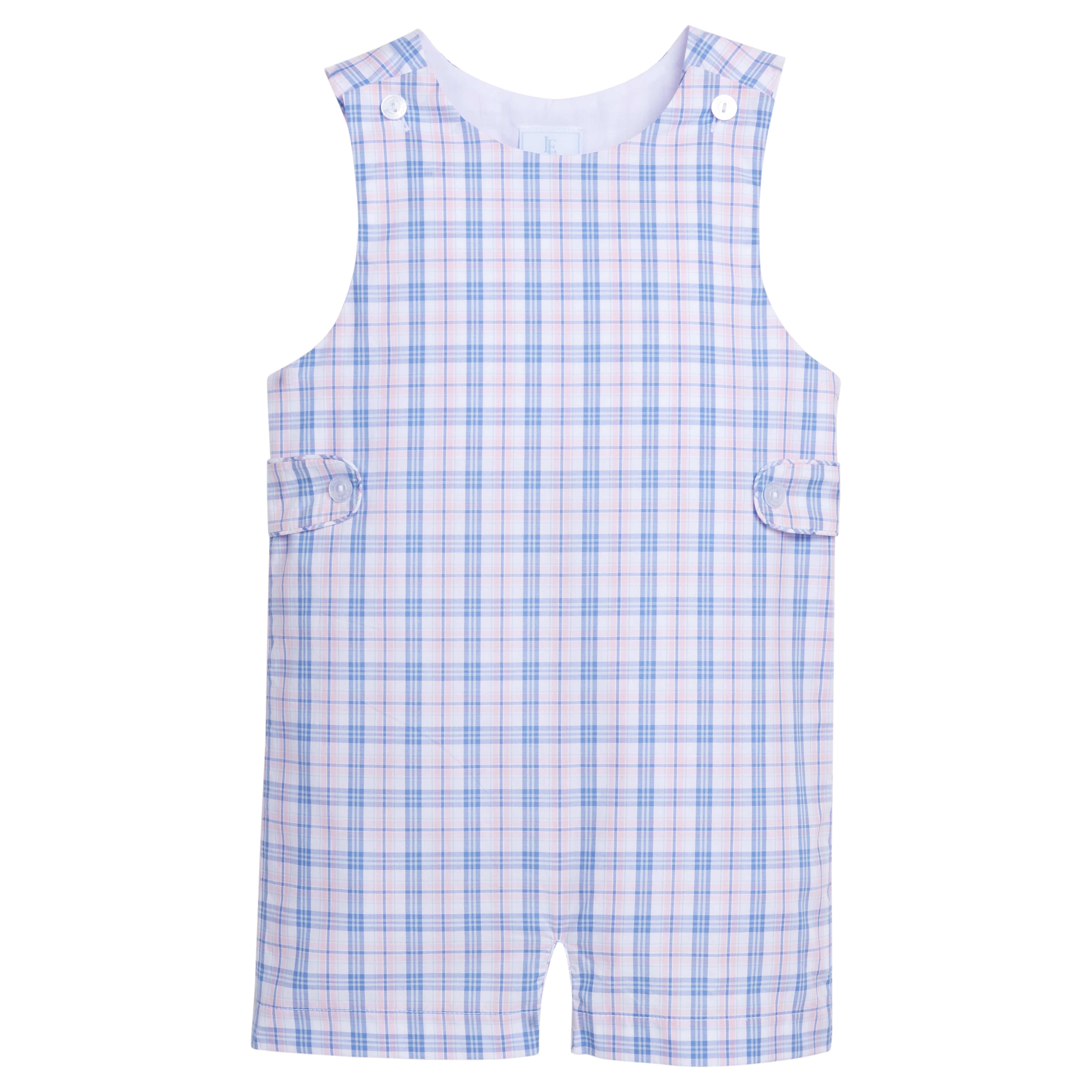 Button Tab John John - Albany Plaid – Little English