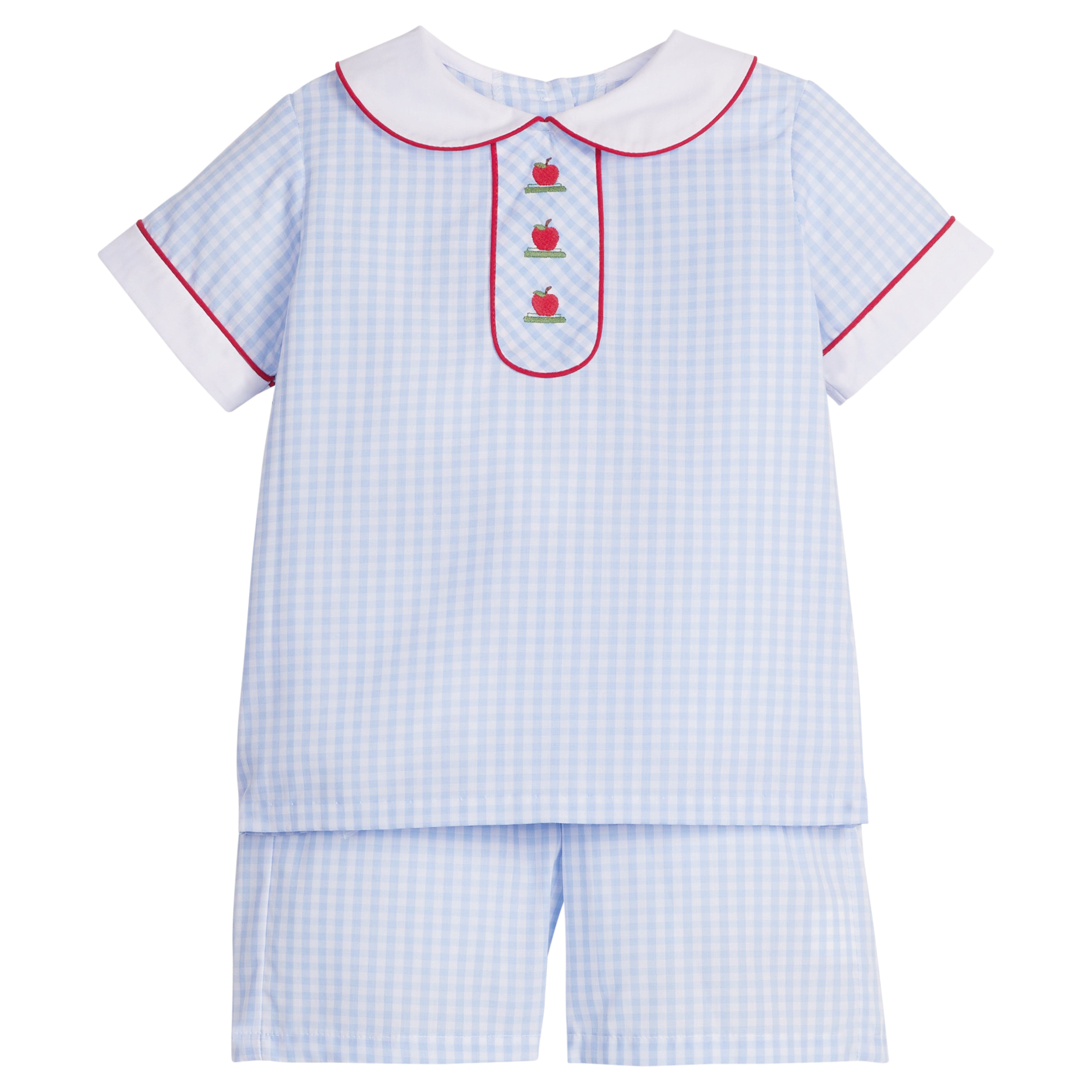 Little English Boy's Charlie Short Set - Apples