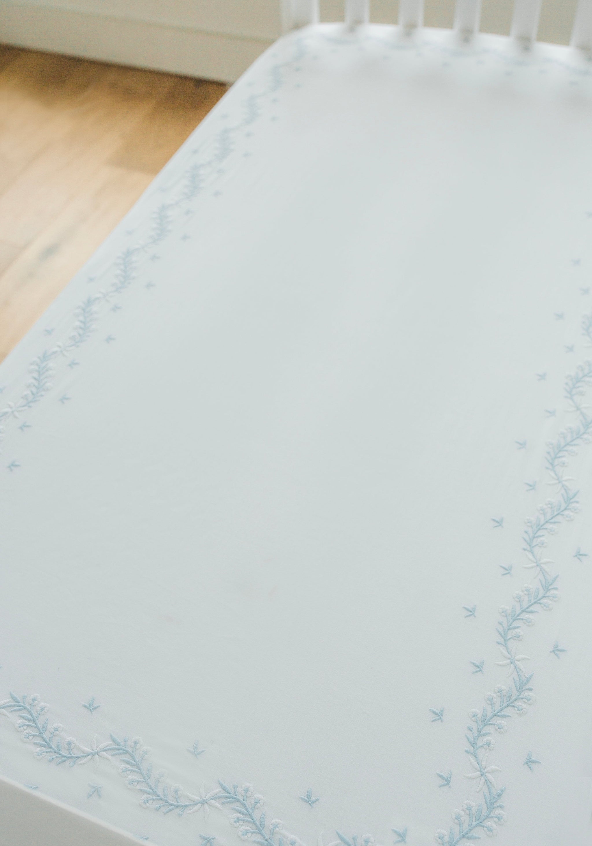 Sky Blue Crib Sheet - Luxury Baby Nursery Gifts – Little English