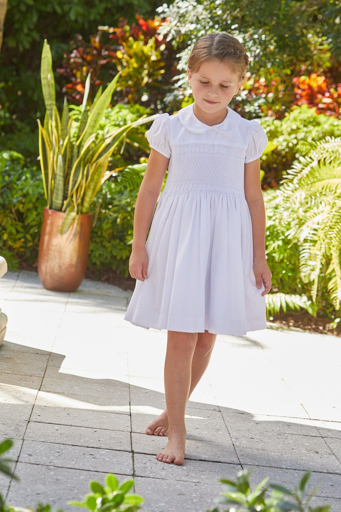 Girl's Smocked Emery Dress - Kid Wedding Outfit – Little English