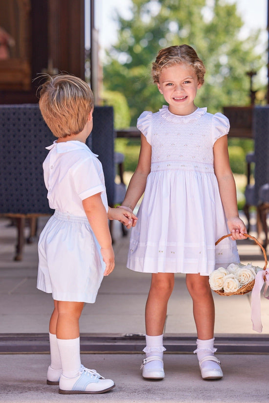 Boys Francis Shorts Set in Light Blue – Little English