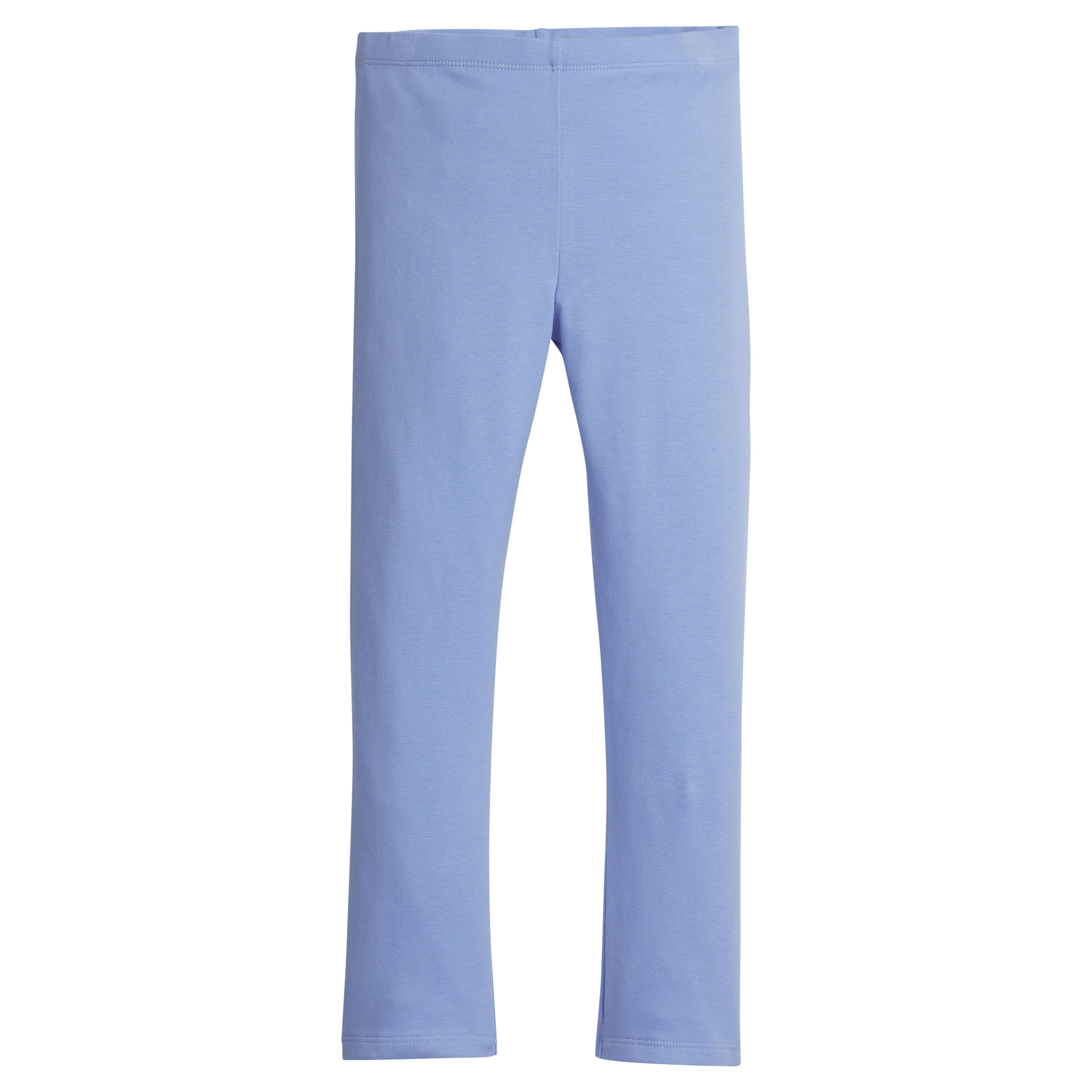 Girls Light Blue Cotton Leggings for Toddlers & Kids – Little English