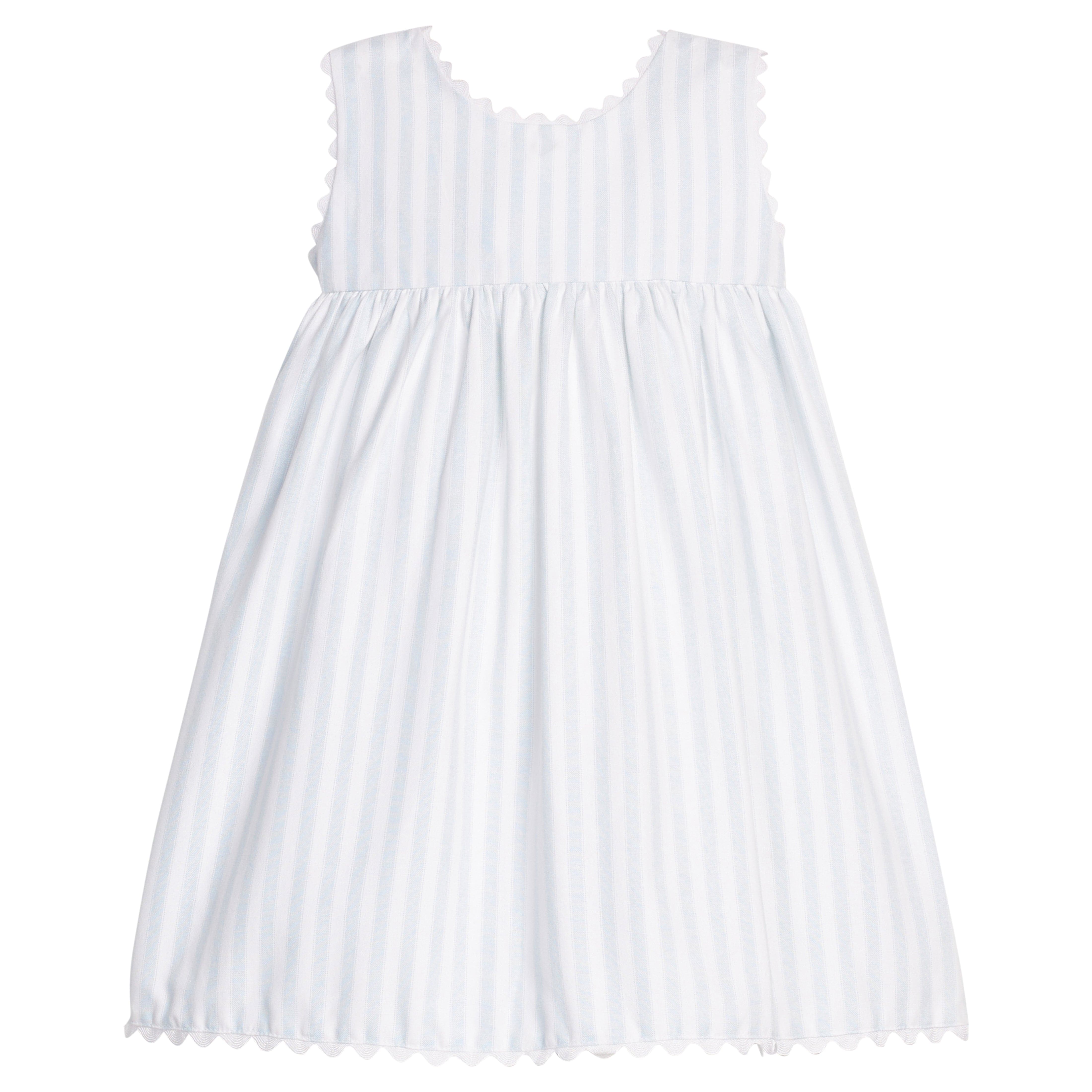 Savannah Stripe Mary Dee Dress - Blue & White Girl Dress – Little English