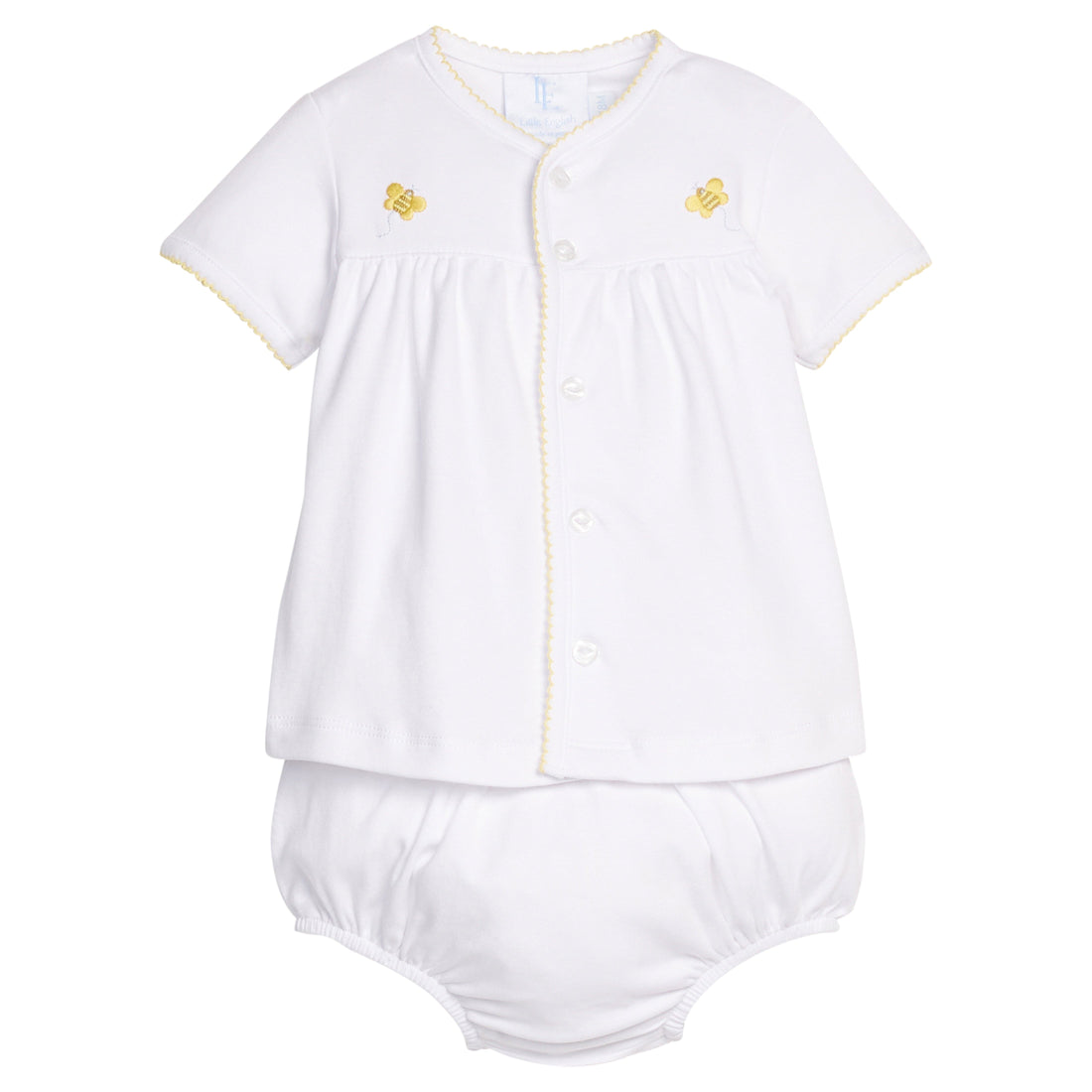 Bee Pinpoint Layette Knit Set - Gender Neutral Baby Shower Gift ...