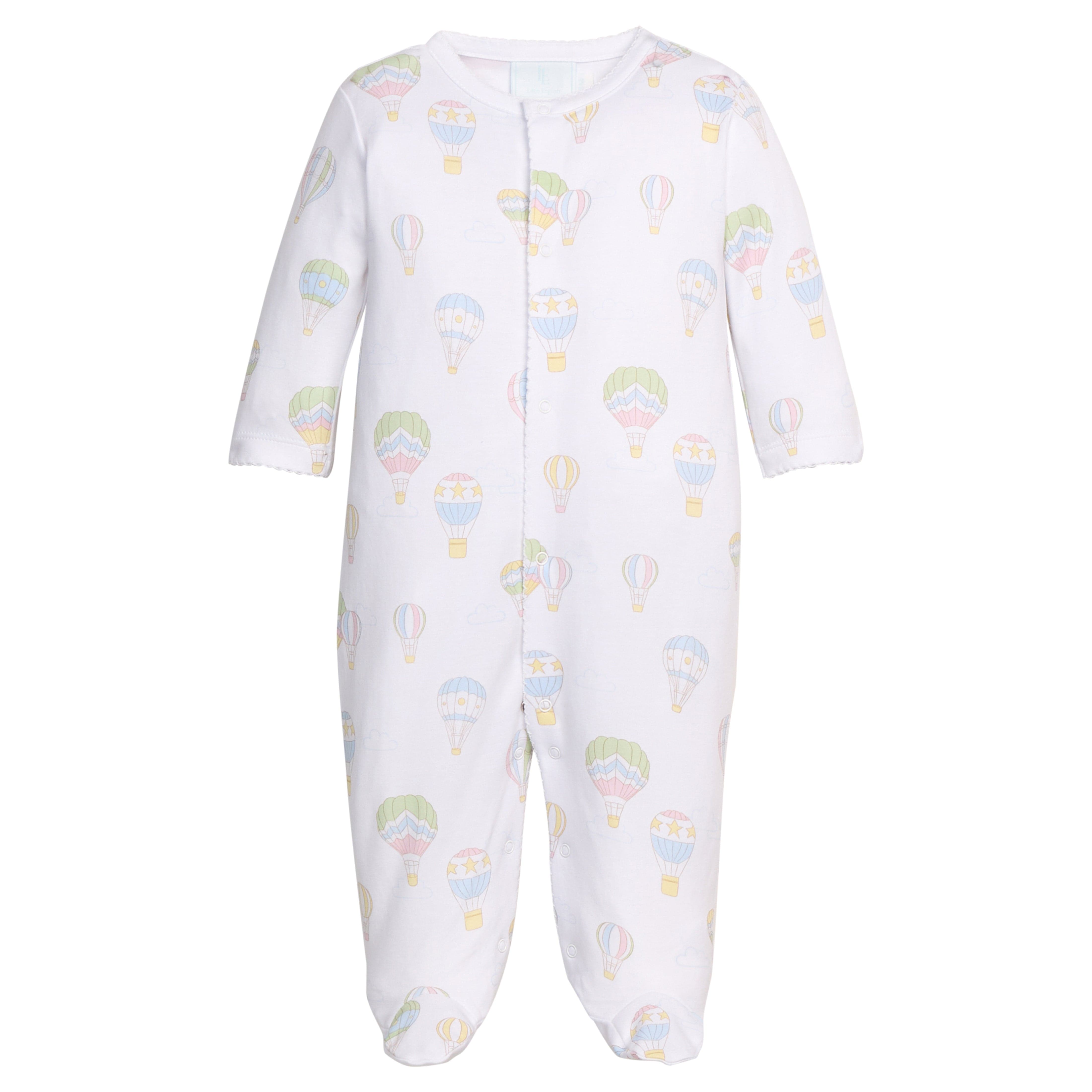 Hot Air Balloon Footie - Little English Gender Neutral Baby Gift