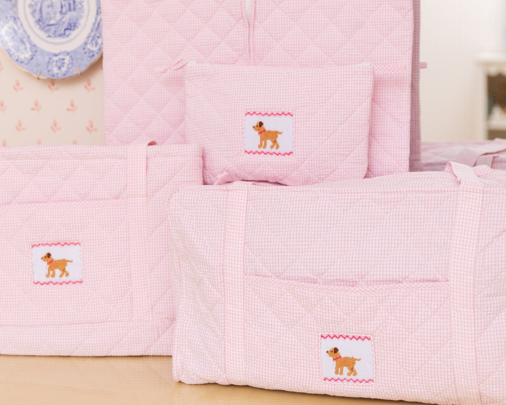 Baby Girl Luggage Set - Kids Pink Travel Bags – Little English