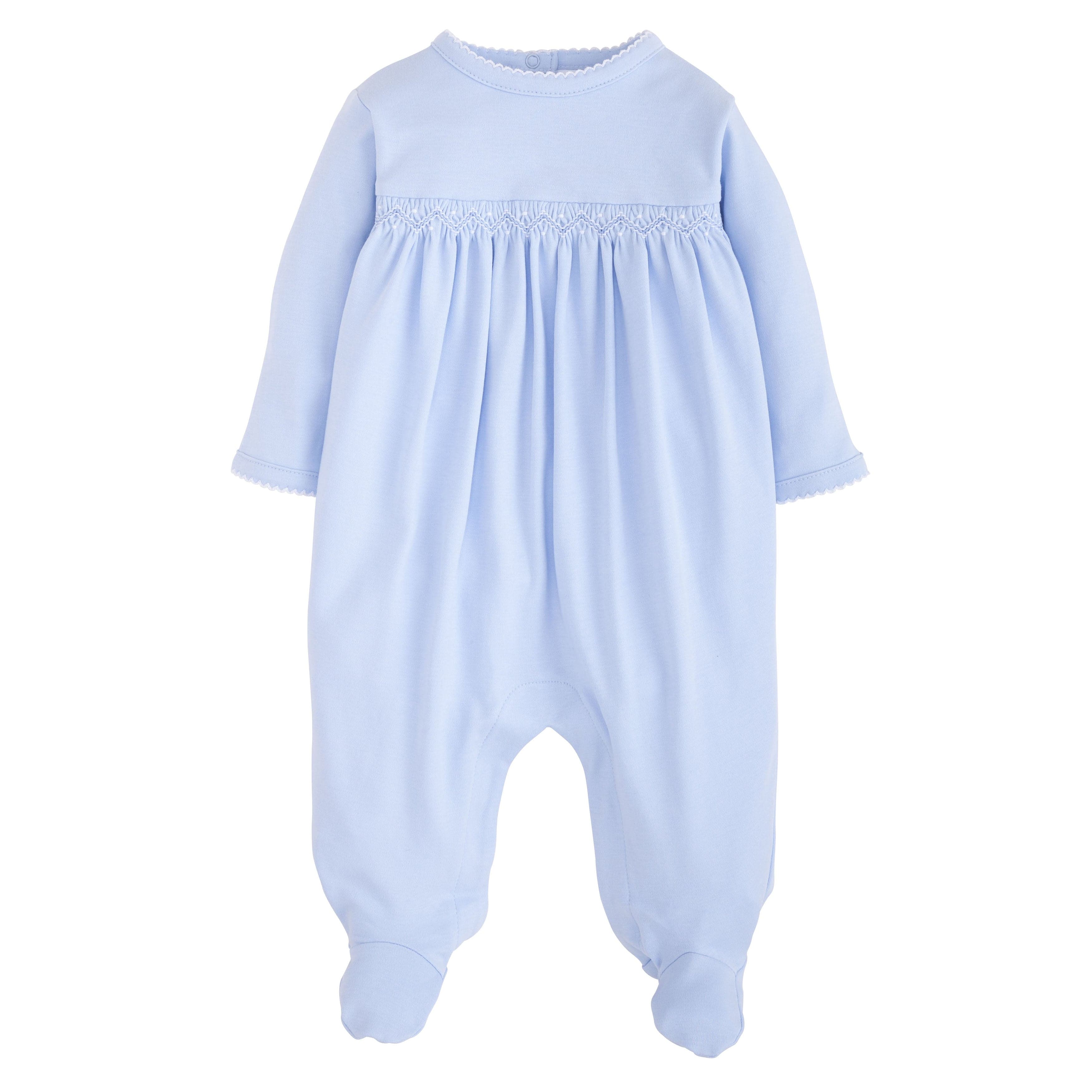 Baby Boy Blue Footies - New Baby Boy Layette Set – Little English